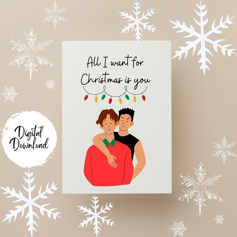 Gay Christmas Cards - Etsy