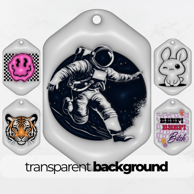 Retro Motel Keychain PNG Bundle Sarcastic Groovy 3D Sublimation PNG ...