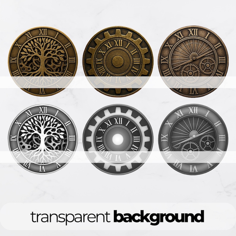 3D Clock Design Depth Maps: Laser Engraving and CNC Relief (PNG) - Etsy
