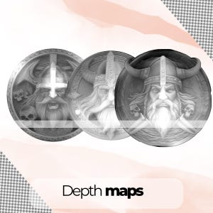 Viking Coin PNG Clipart Warrior Laser Engrave Coin 3D Brass Coin Laser ...