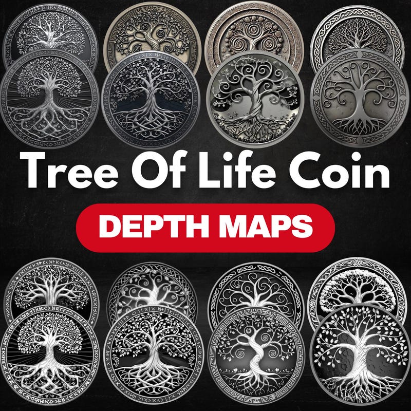 Tree Coin Cards - Etsy