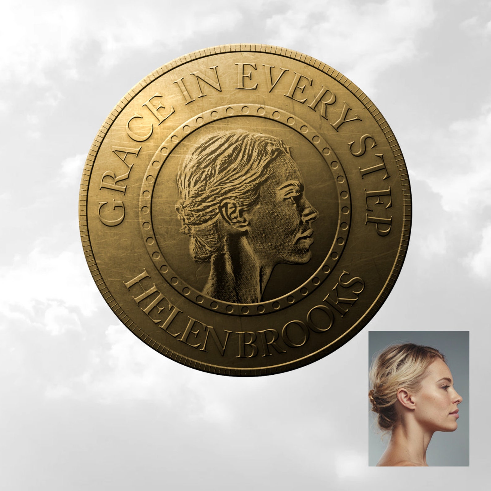 Custom Coin Pendant Personalized Coin Medallion Custom Flip Coin ...