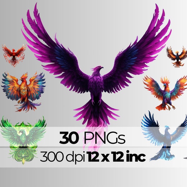 Phoenix Bird - Etsy