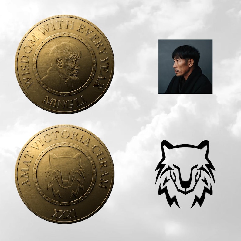 Custom Coin Pendant Personalized Coin Medallion Custom Flip Coin ...