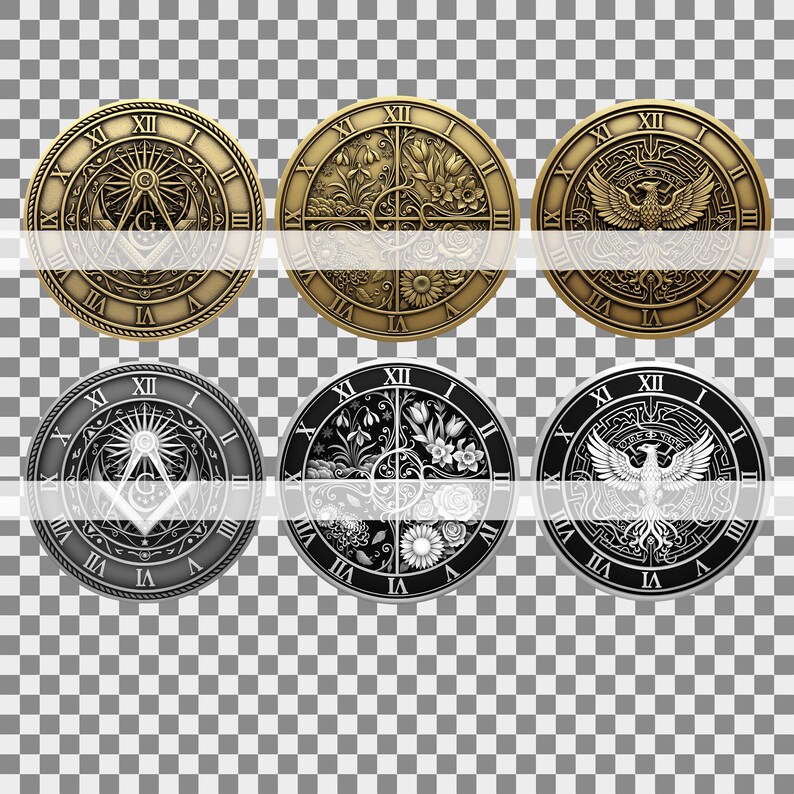 3D Clock Design Depth Maps: Laser Engraving and CNC Relief (PNG) - Etsy