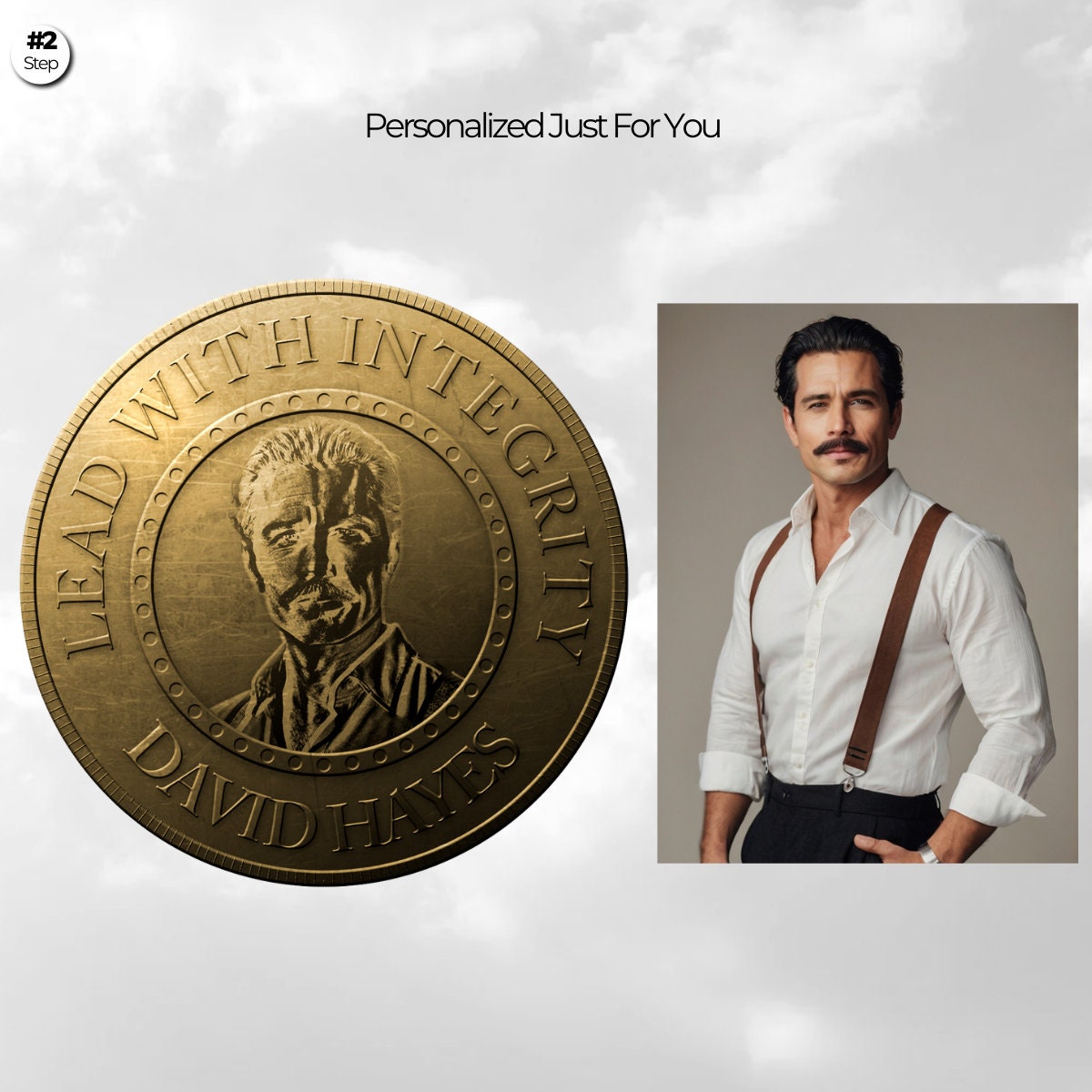 Custom Coin Pendant Personalized Coin Medallion Custom Flip Coin ...