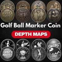 Scorpio Zodiac Coin Depth Map STL | 3D Relief Engraving Laser Engraving ...