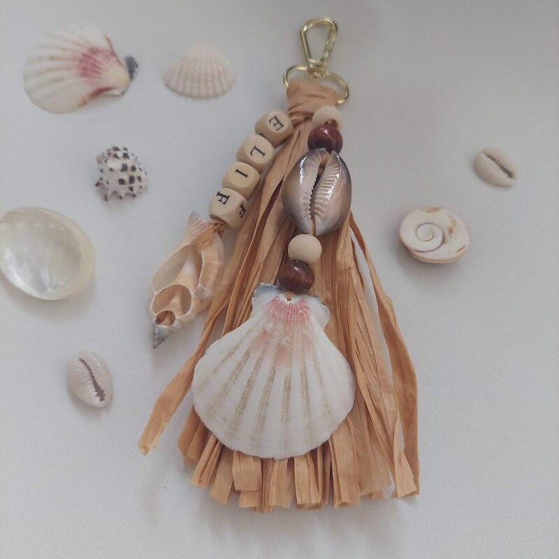 Sea Shell Keychain - Etsy