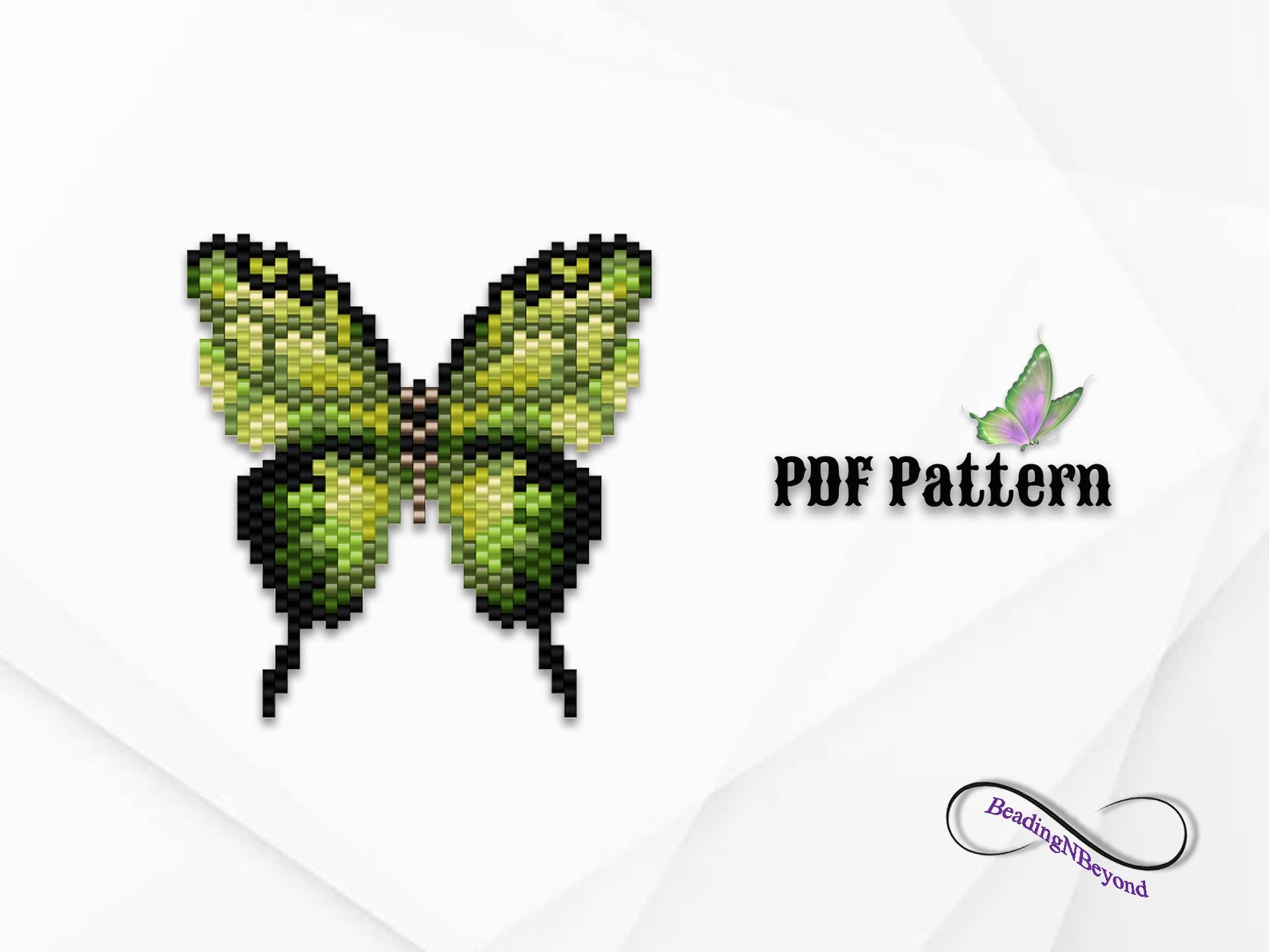 Butterfly Beading Pattern, Swallowtail Butterfly Earrings Pattern ...