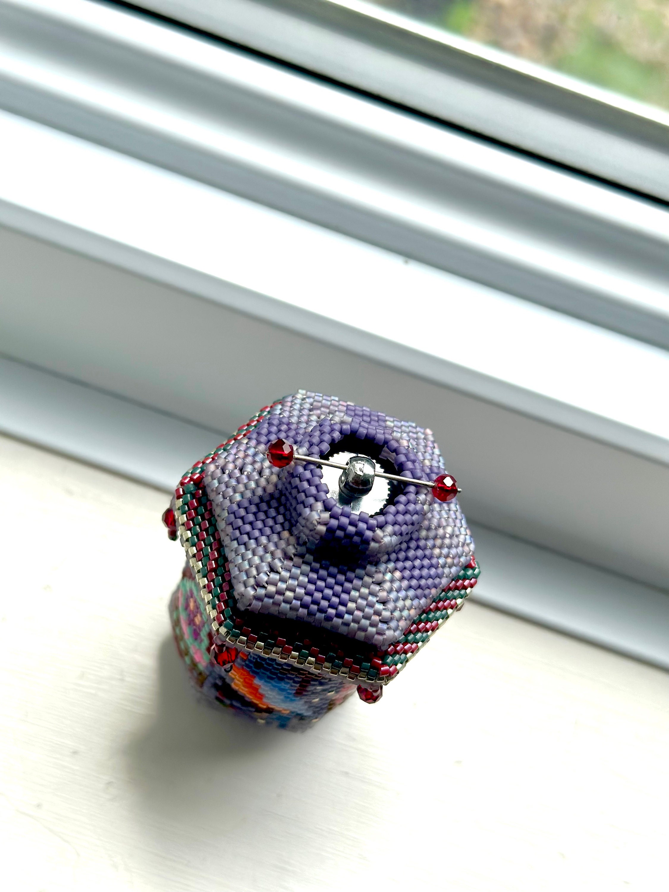Christmas Beaded Lantern Turtorial, Beaded Birdhouse Lantern, 3D Beaded ...