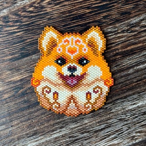 Animal Beading Patterns, Brick Stitch Fox, Beaded Fox Earrings, Mandala ...