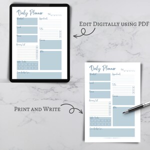Printable Daily Planner- Gratitude Practice- Printable PDF- Optimize ...