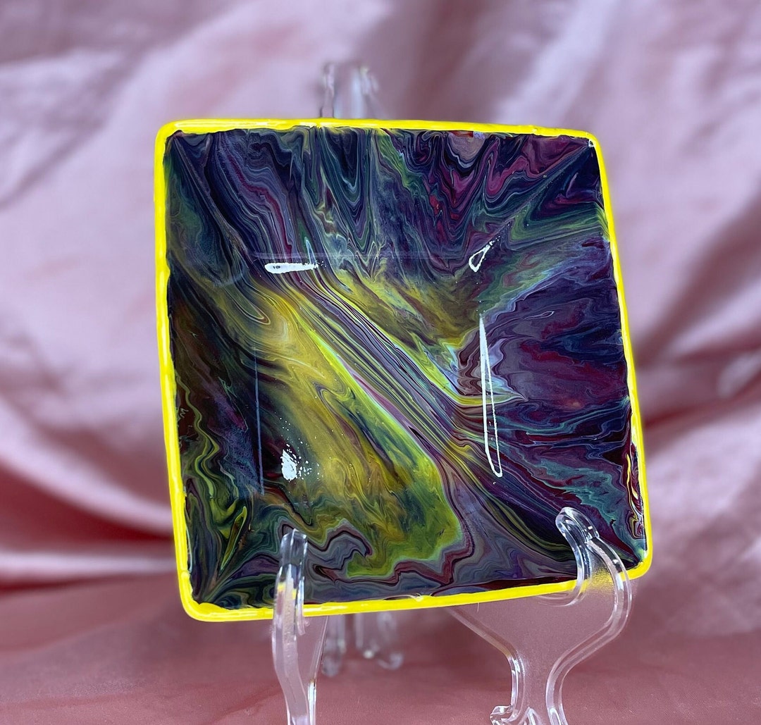 Trippy Tray: Cherry Cola, Marble Swirl Trinket Organization Bowl ...