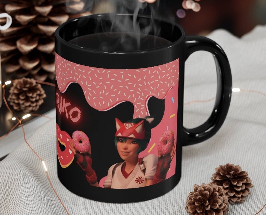 Kiriko Overwatch Donut 11oz Black Mug - Etsy