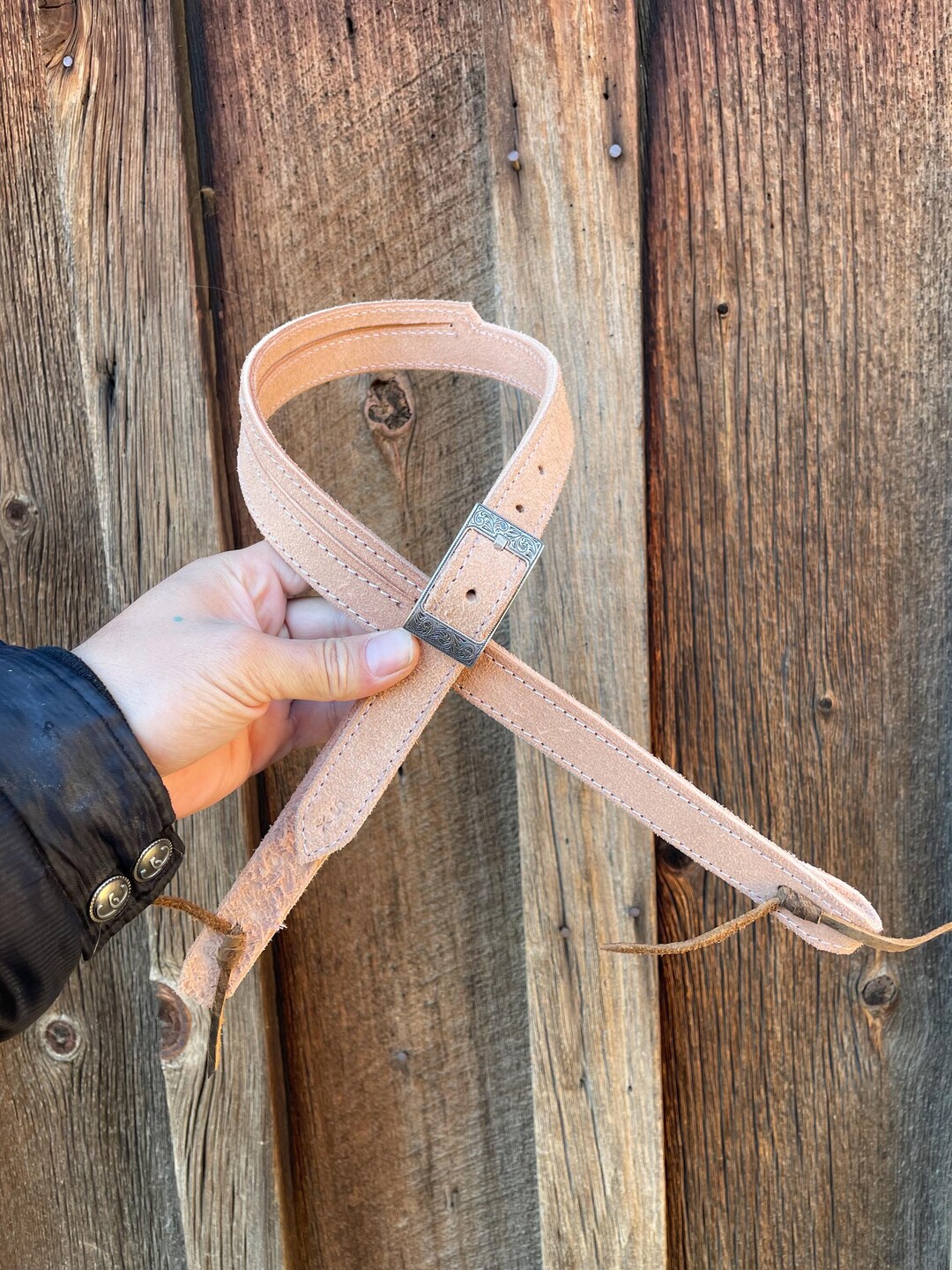 Split Ear Headstall Bridle Handmade With Rough Out Veg Tan Leather With ...