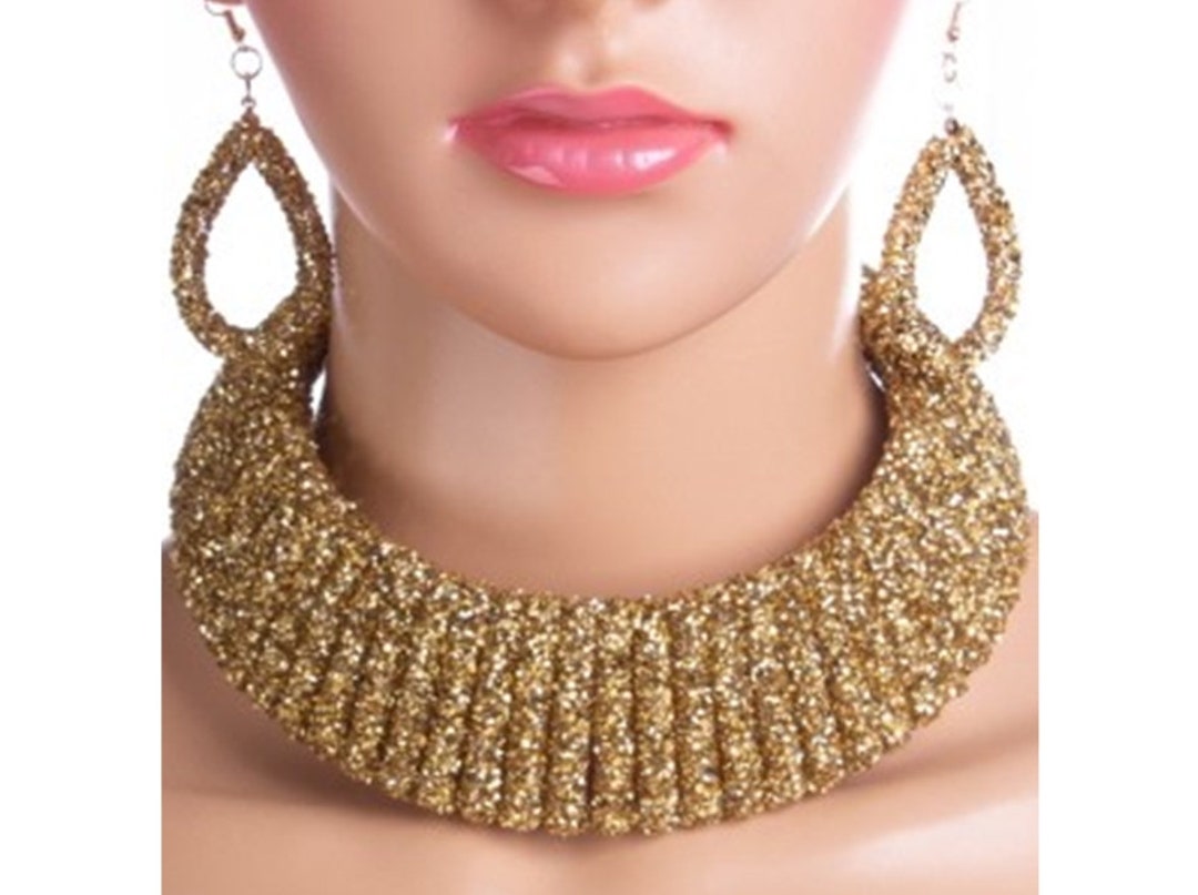 Chunky Party Necklace and Earring Set - Etsy