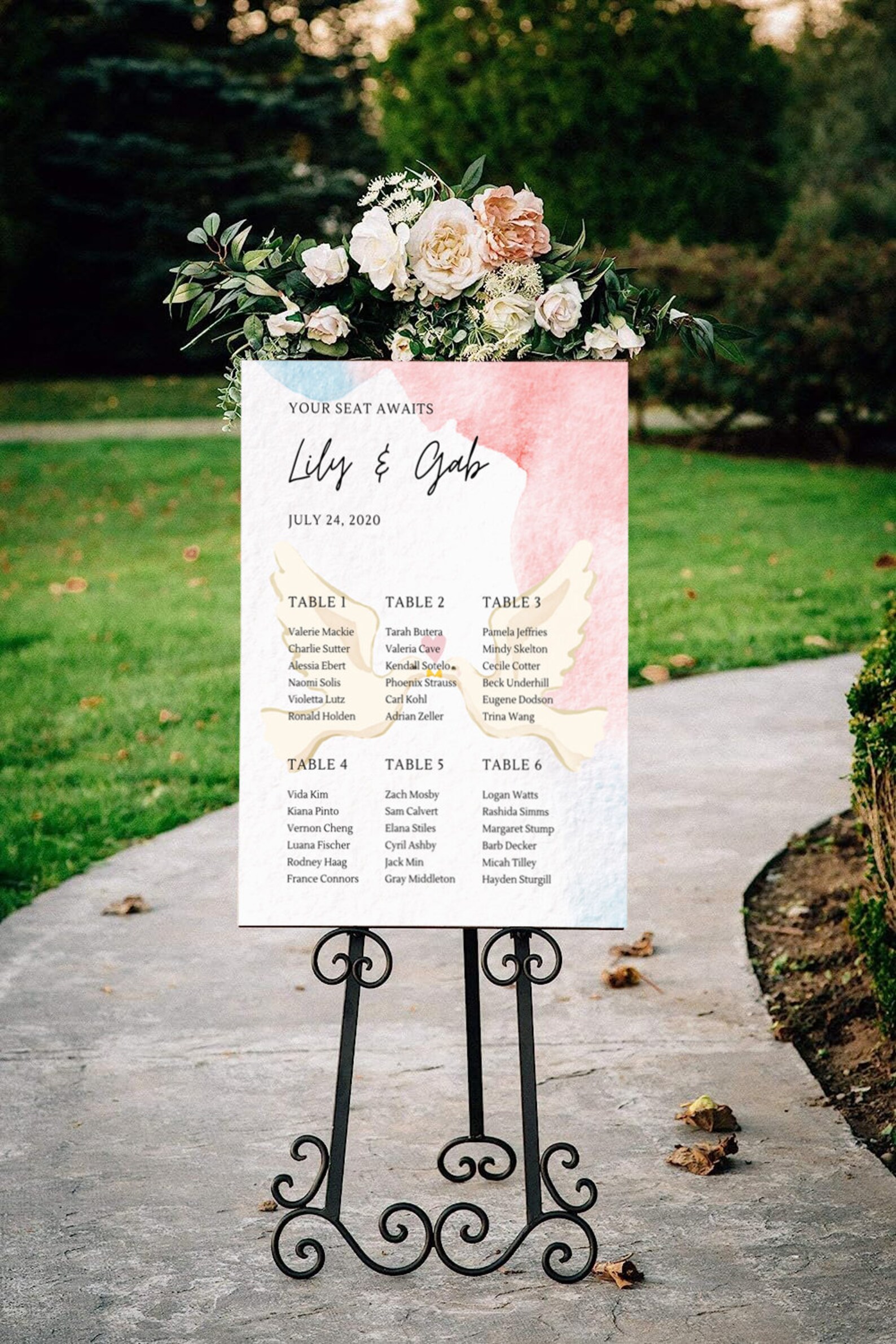 Wedding Seating Chart Template | Wedding Seating Chart | Wedding ...