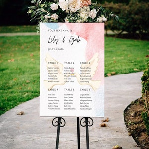 Wedding Seating Chart Template | Wedding Seating Chart | Wedding ...