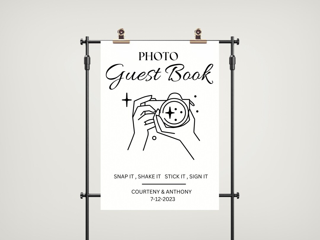 Photo Guest Book Photo Guest Book Sign Photo Guest Book Wedding Photo ...