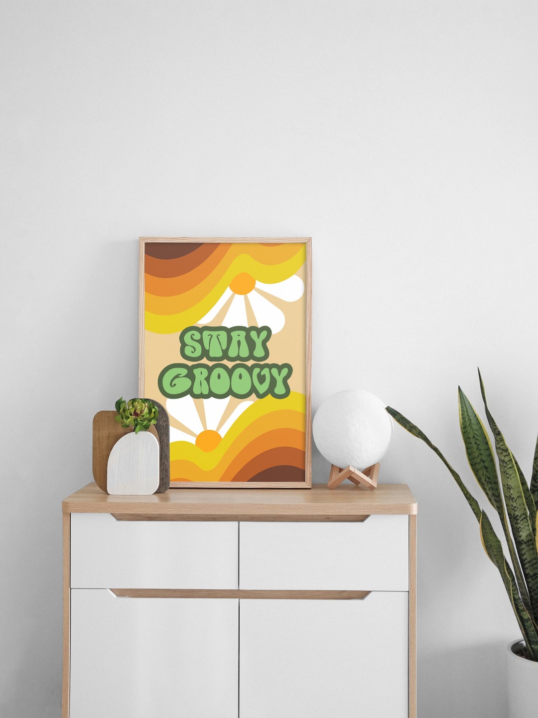 Digital Download Retro 60s 70s Wall Art. Vintage Boho Room Decor ...