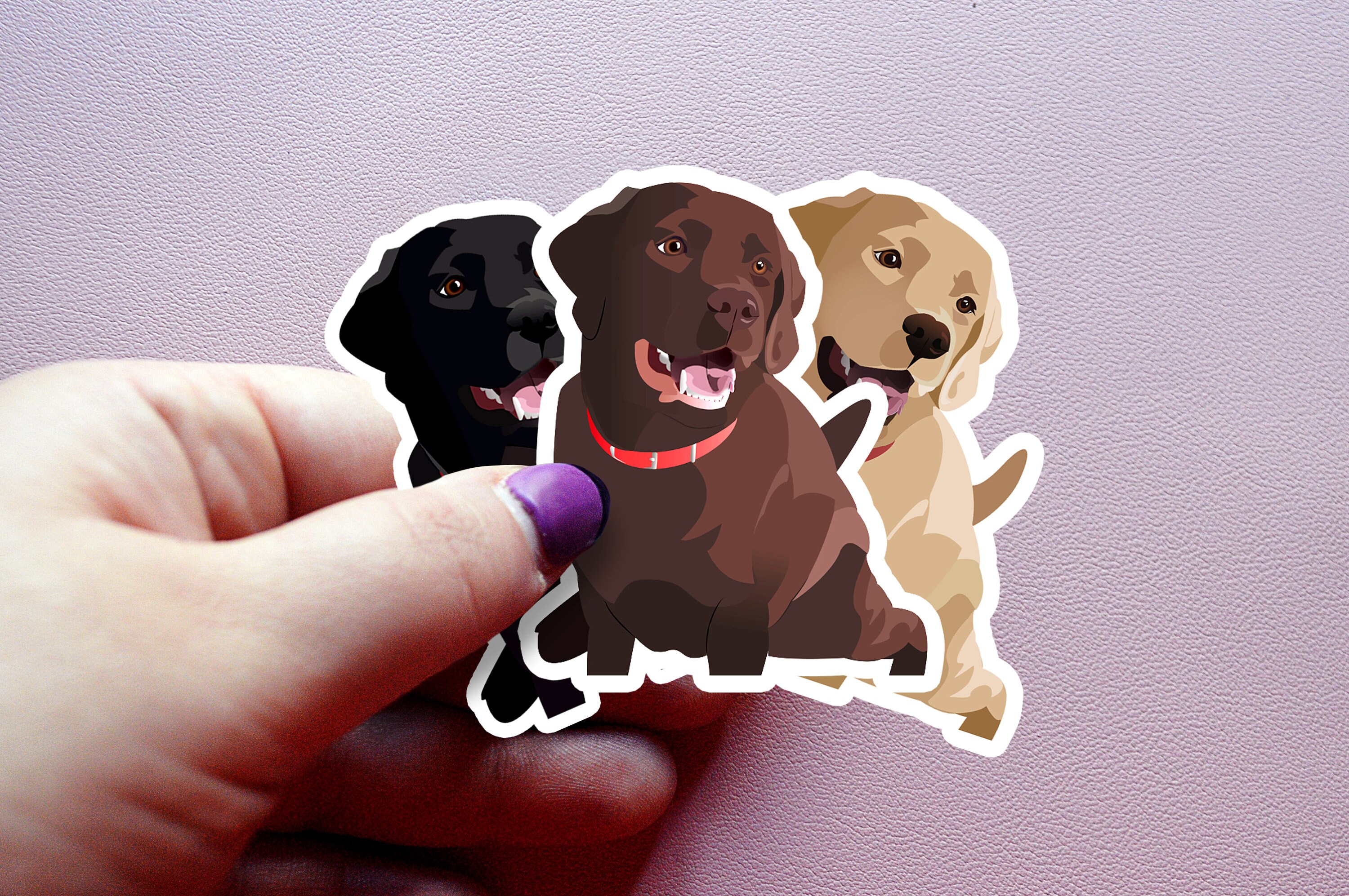 Labrador Retriever Sticker Set. Chocolate Lab Yellow Lab and - Etsy