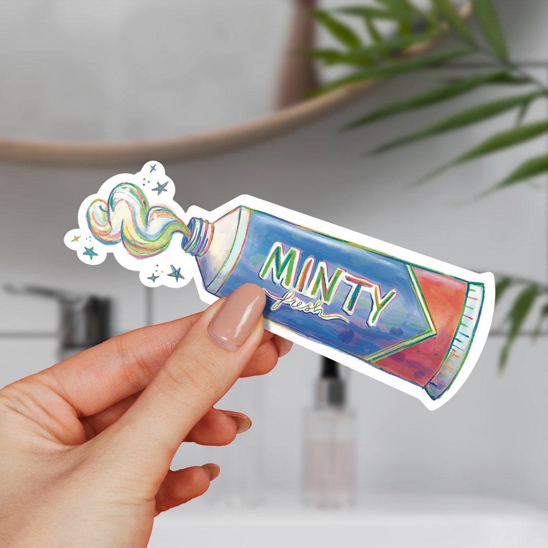 Toothpaste Sticker. Aesthetic Decal for Laptop Phone Bullet - Etsy