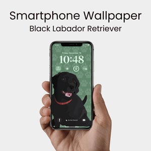 Black Lab Cellphone Wallpaper Background. Digital Download Labrador ...