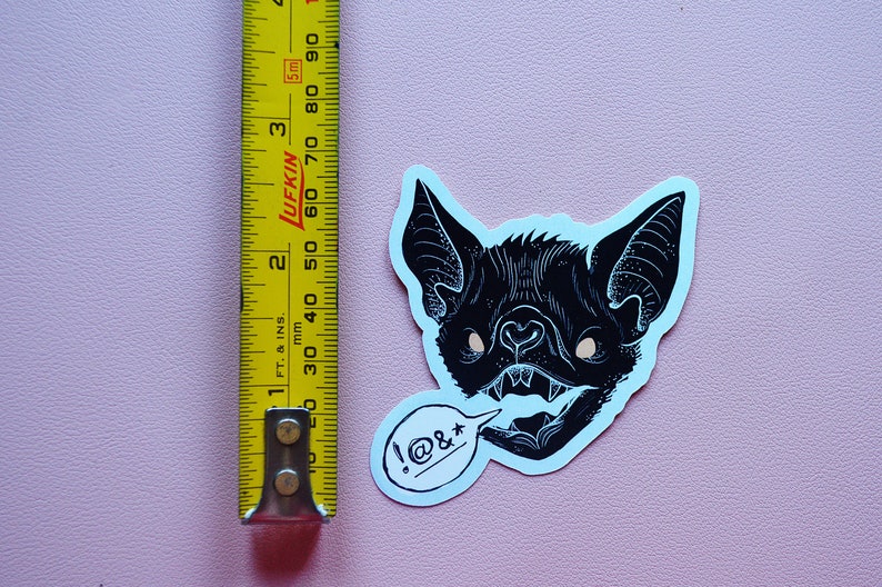 Spooky Vampire Bat Sticker. Aesthetic Witchy Planner Stickers. for ...