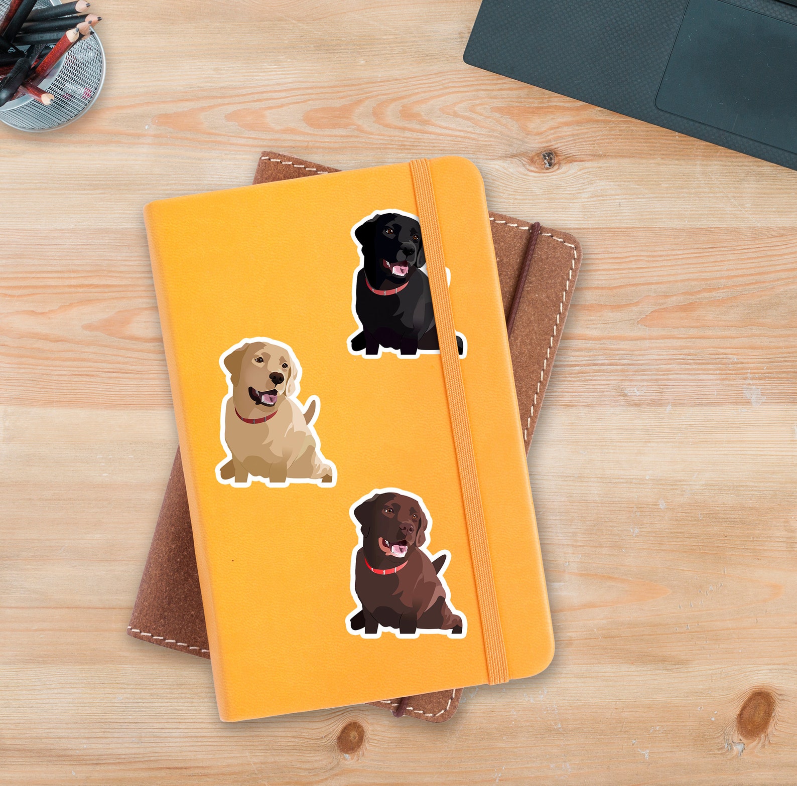 Labrador Retriever Sticker Set. Chocolate Lab Yellow Lab and - Etsy