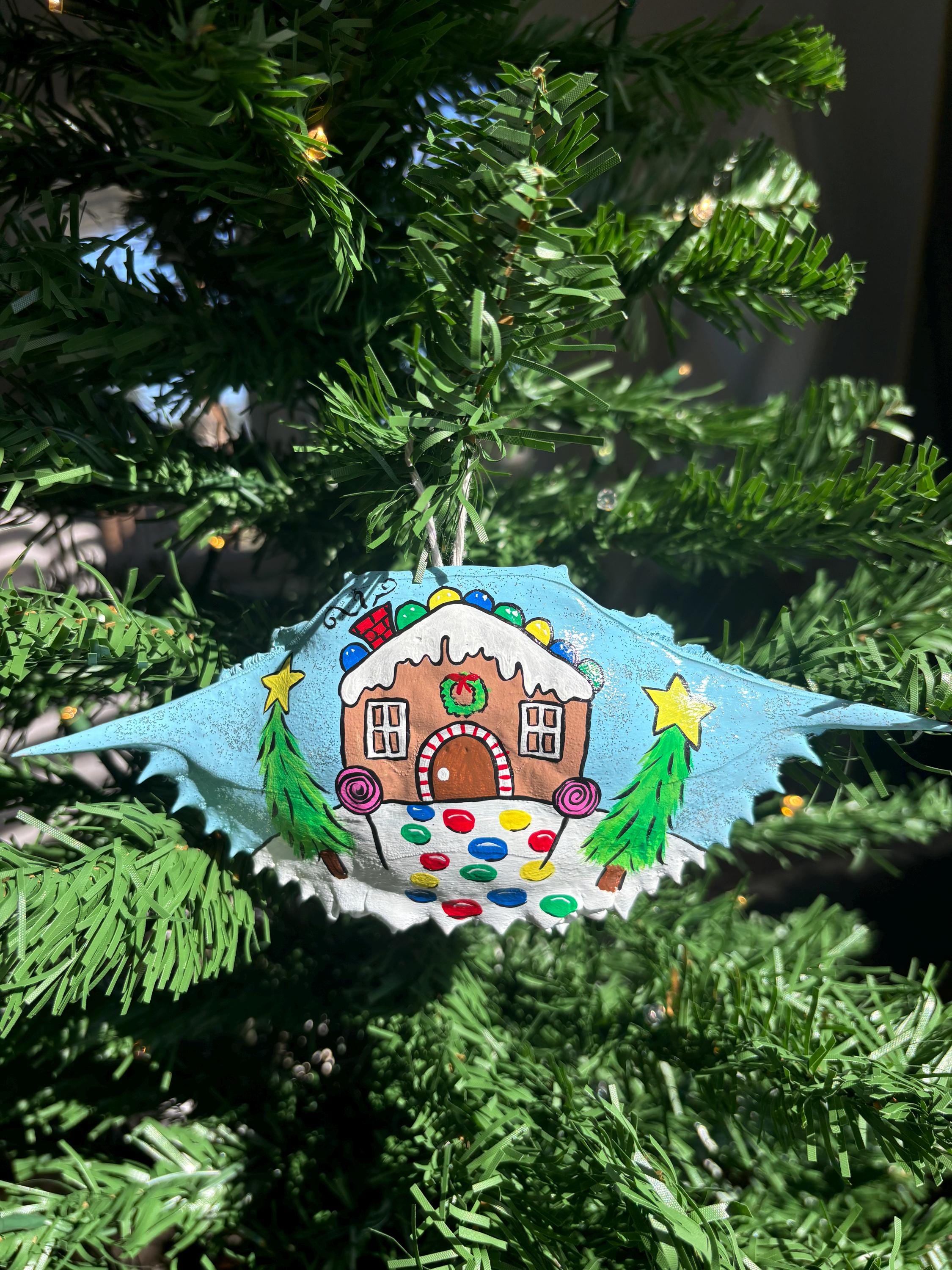 Hand Painted Crab Shell Ornaments - Etsy