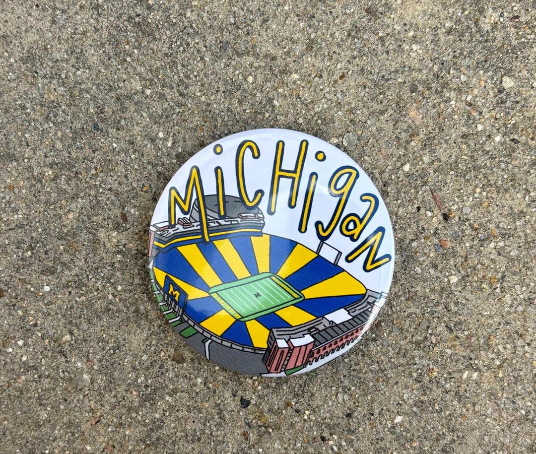University of Michigan Stadium Pin - Etsy