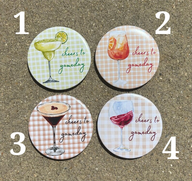 Cheers to Gameday Drink Pin - Etsy