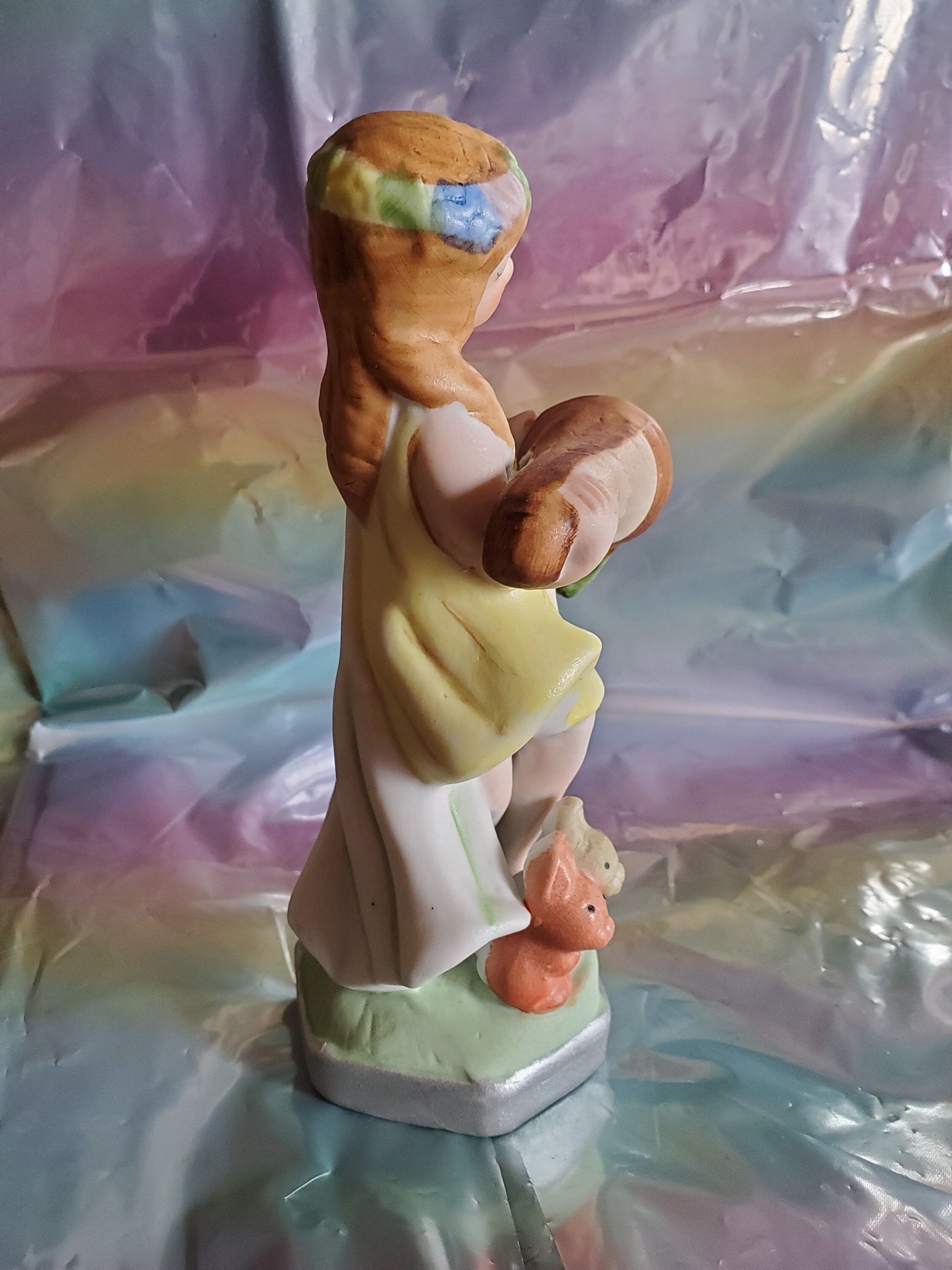 Vintage and Rare Cornucopia Girl Figurine - Etsy