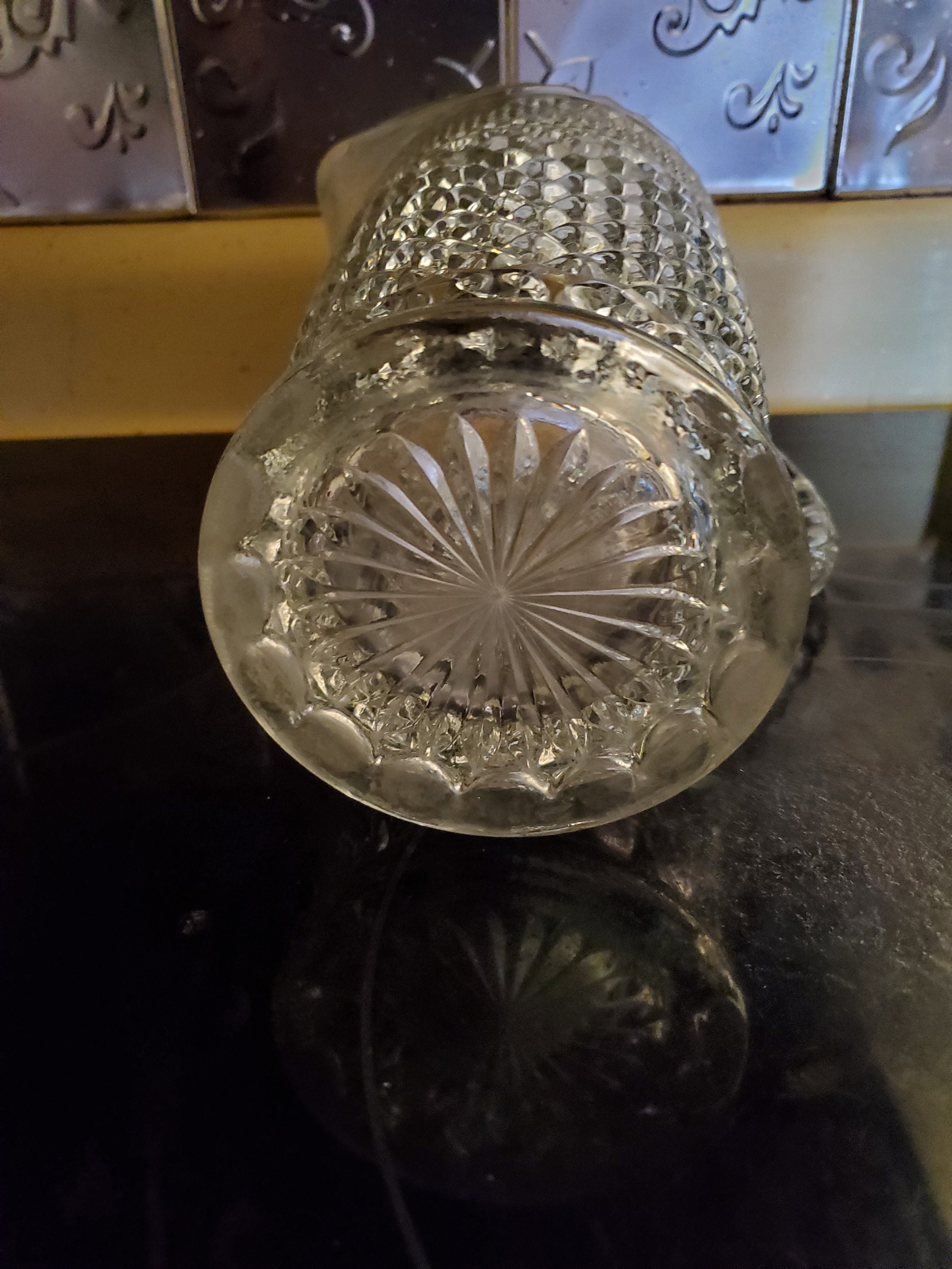 Anchor Hocking Wexford Crystal Pitcher - Etsy