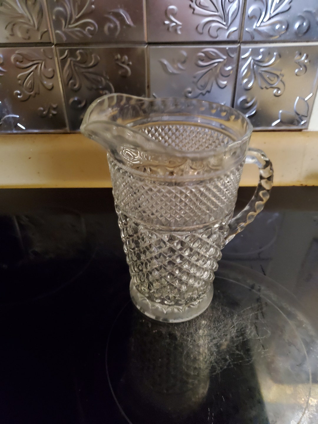 Anchor Hocking Wexford Crystal Pitcher - Etsy