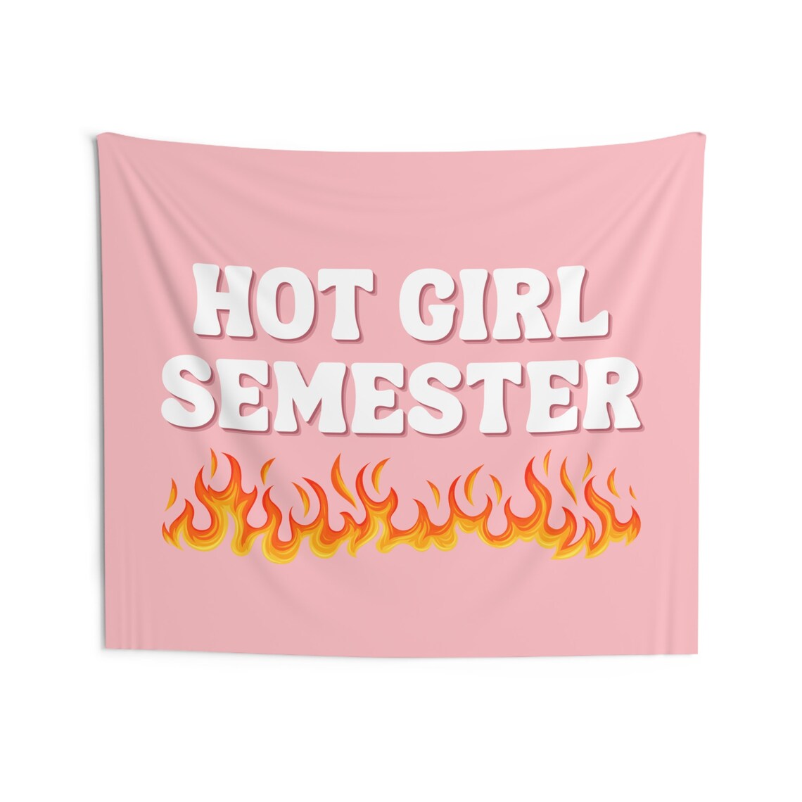Hot Girl Semester Wall Flag - College Dorm Flag, Cute Wall Decor ...
