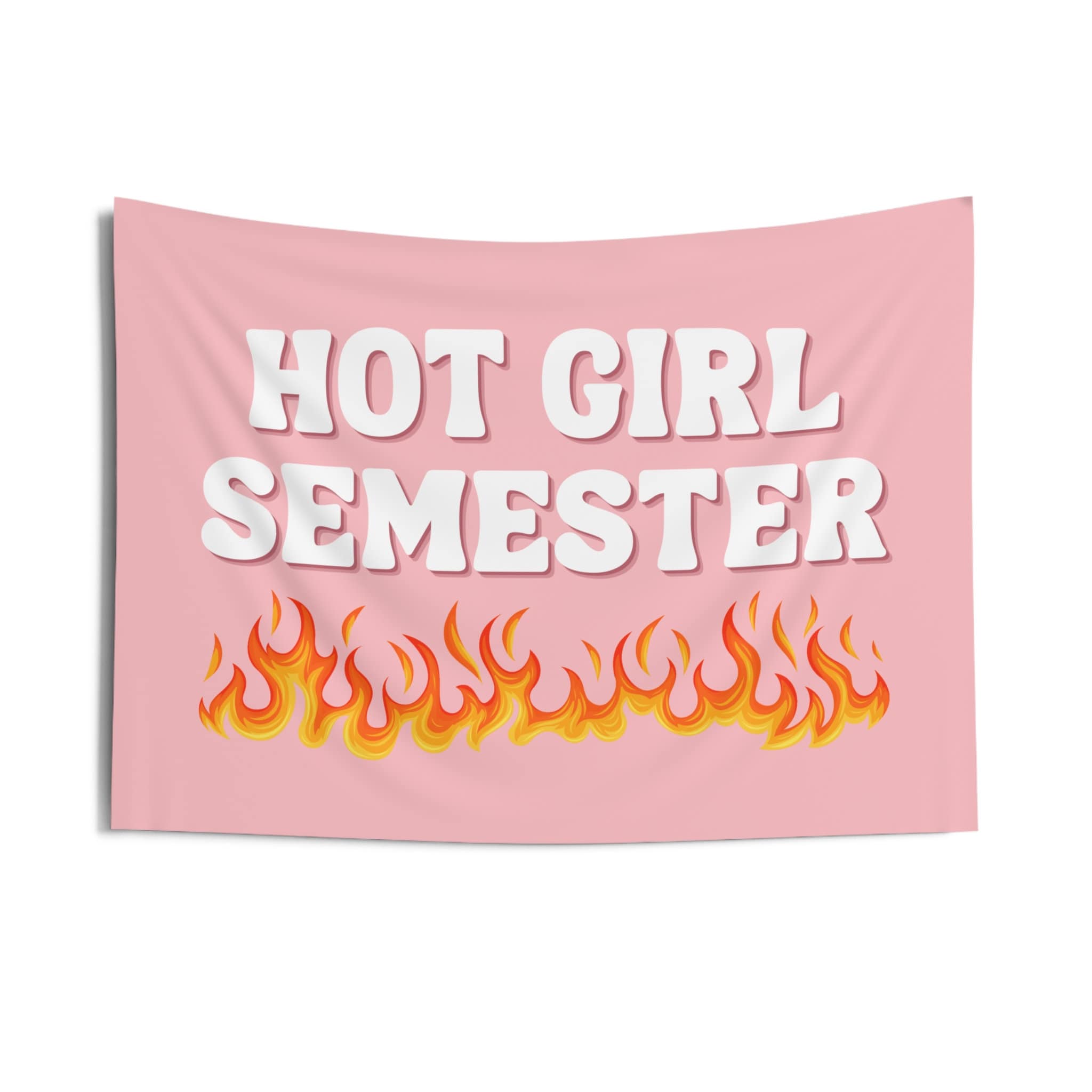 Hot Girl Semester Wall Flag - College Dorm Flag, Cute Wall Decor ...
