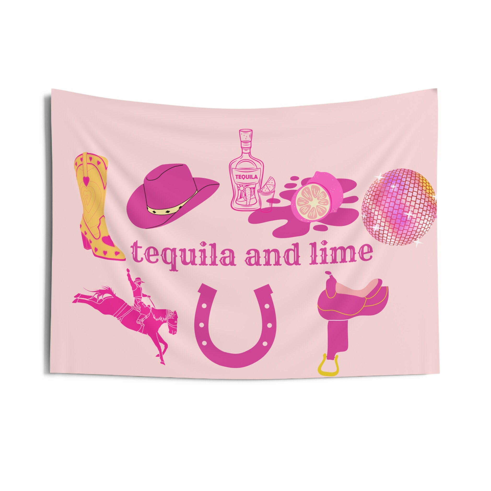 Tequila and Lime Wall Flag -college Apartment Decor College Prints Wall ...
