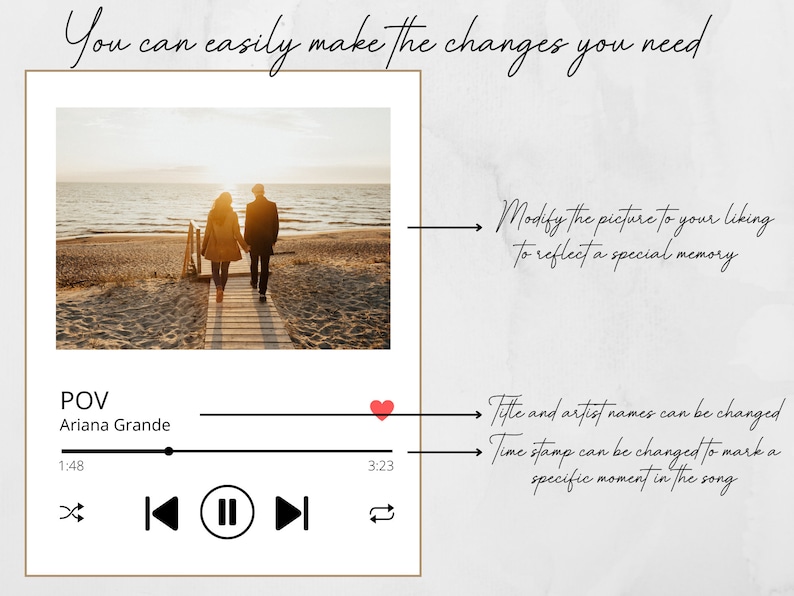 Printable Personalized Spotify Song Sheet - Etsy