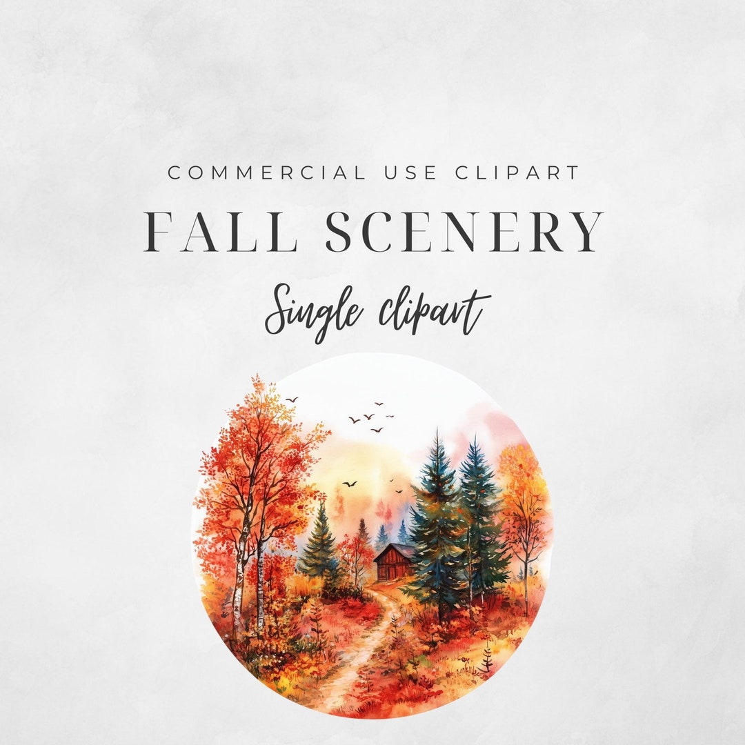 Fall Scene Clip Art, Rustic Fall, Foliage Png's Clip Art High Quality ...