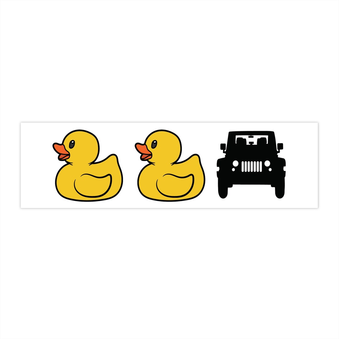 Jeep Bumper Stickers // Jeep Ducks - Etsy