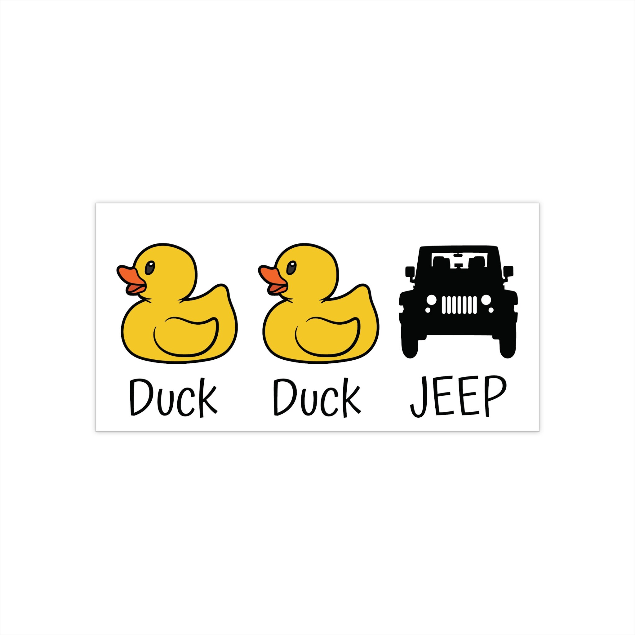 Jeep Bumper Stickers // Jeep Ducks - Etsy
