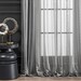 Custom Size Luxury Shiny Sheer Curtain for Living Room, White Cream ...