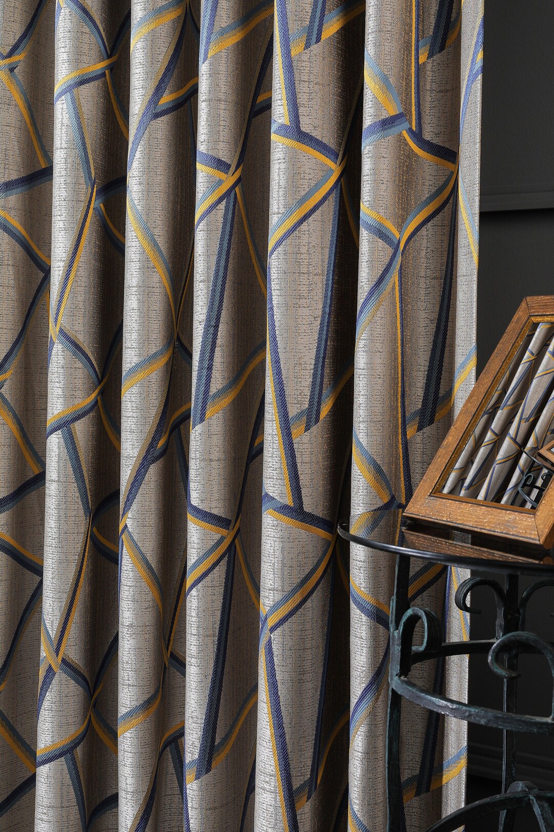 Custom Size Contemporary Design Luxury Colorful Curtains, Home Decor ...