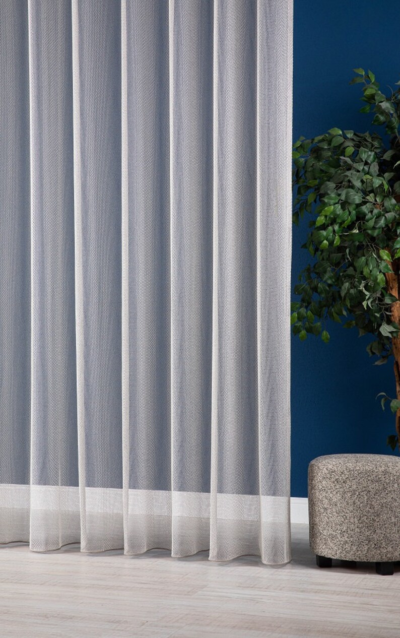 Custom Luxury Shiny Mesh Sheer Curtains, Bright Home Decor Transparent ...