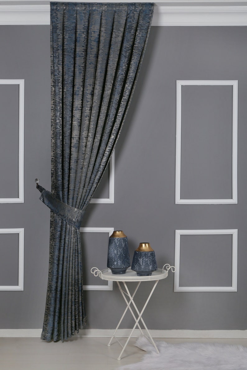 Home Decor Curtains Color Options Blue Velvet Curtain Room - Etsy