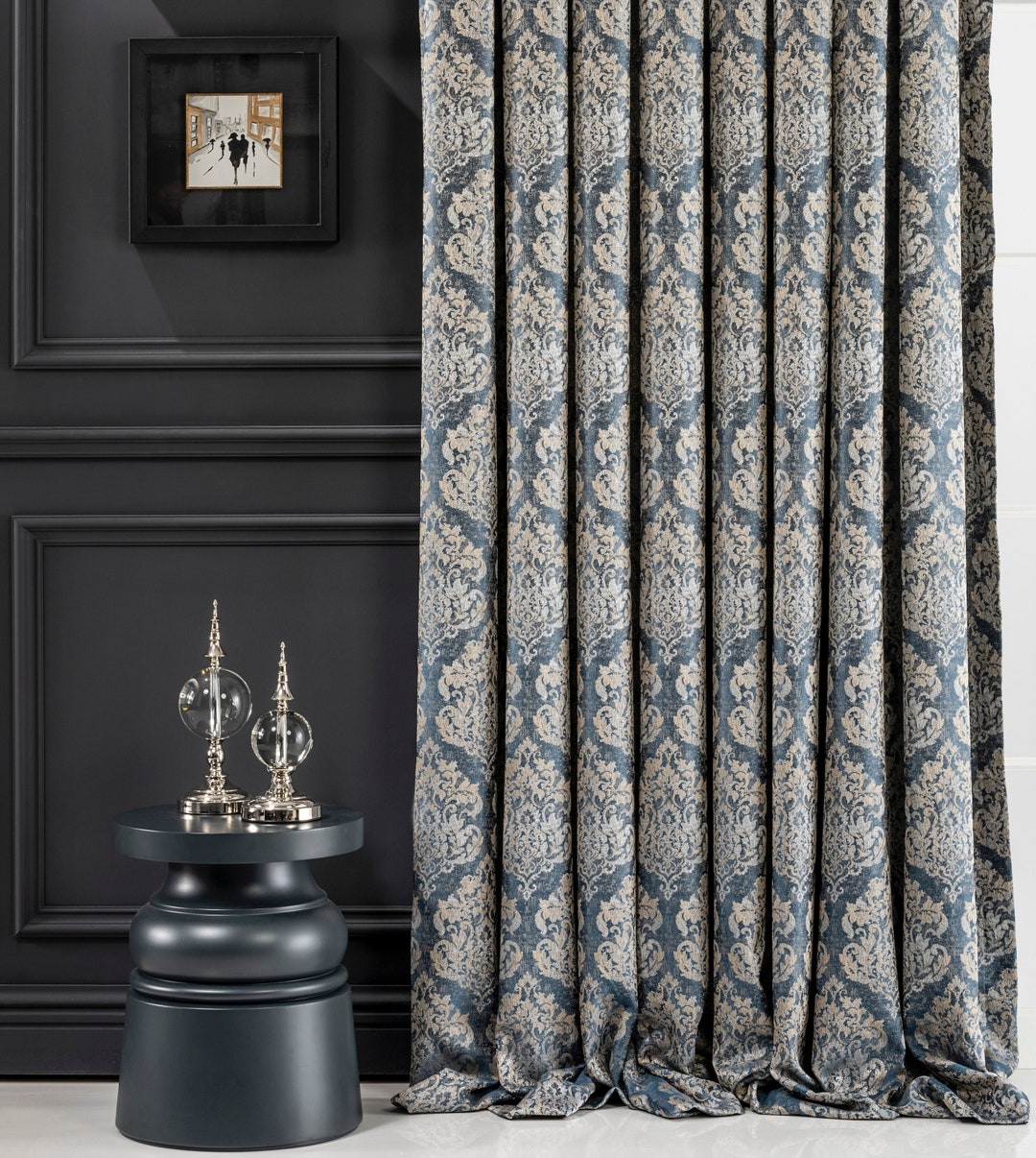 Patterned Home Decor Drapery Curtain Panels, Color Options, Custom ...