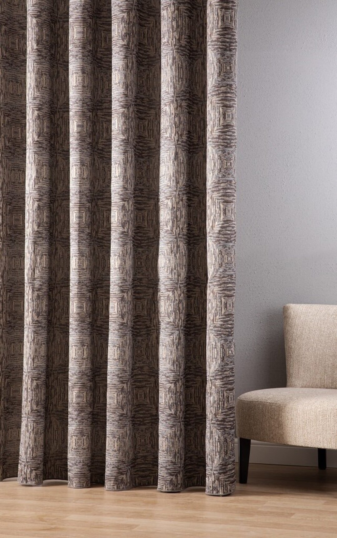 Contemporary Custom Designer Curtains, Home Decor Window Curtains for ...