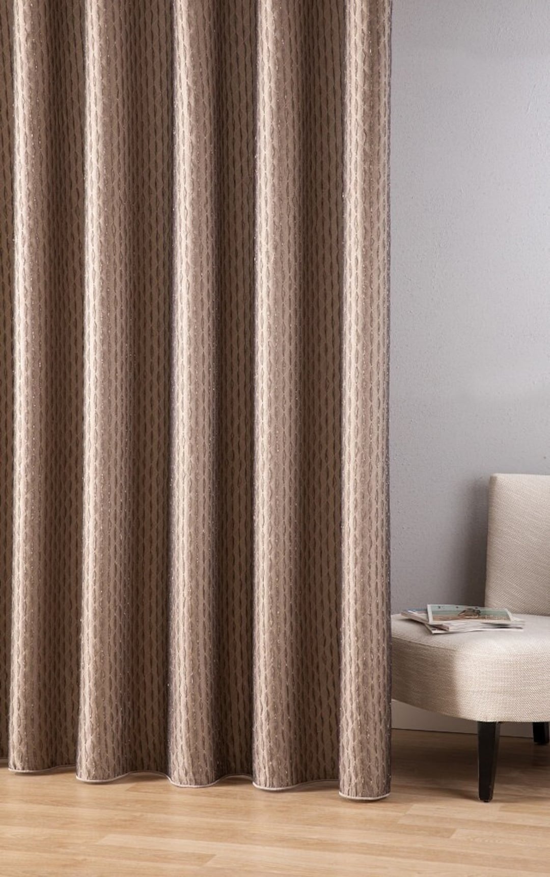 Custom Made Natural Designer Curtains, Home Decor Living Room Curtains ...