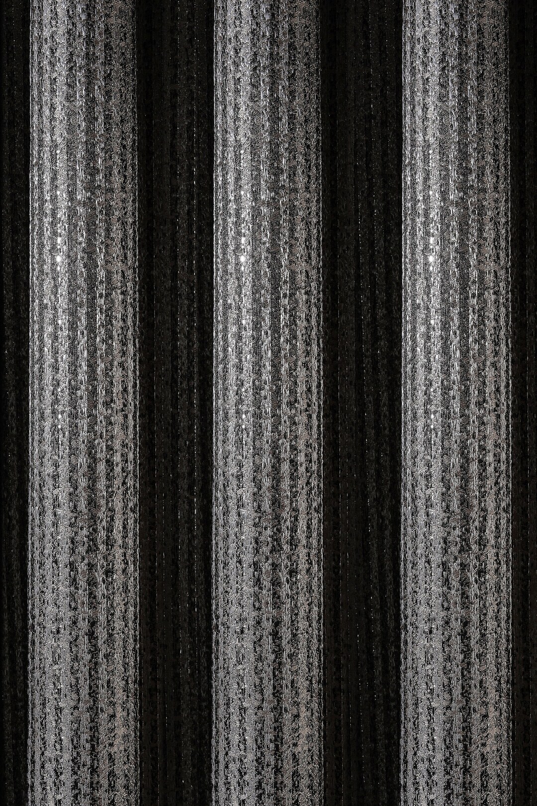 Custom Made Vertical Striped Luxury Curtains, Color Options, Black Blue Window Curtains for ...